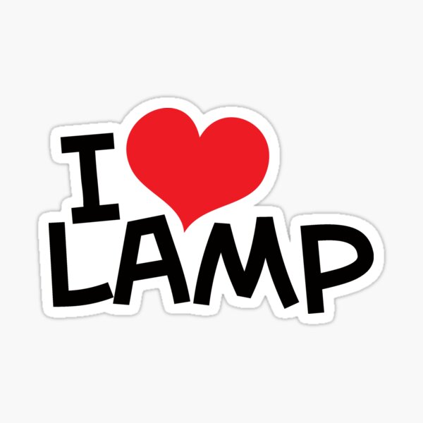 "I Love Lamp" Sticker by alloallo82 | Redbubble