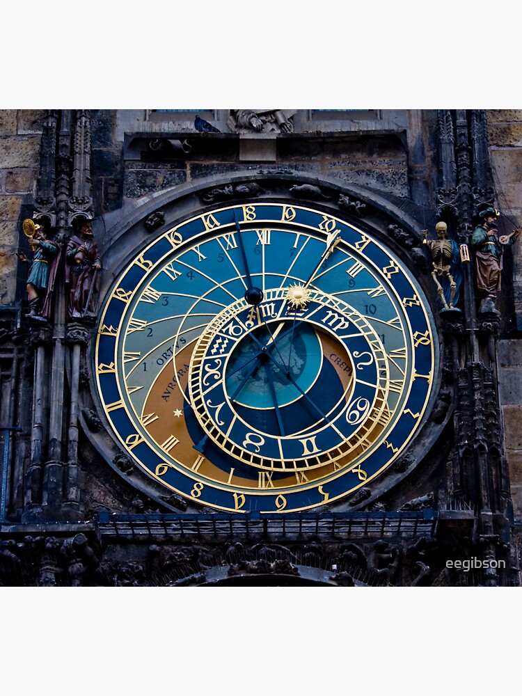 "Astronomical Clock Face" Sticker for Sale by eegibson | Redbubble