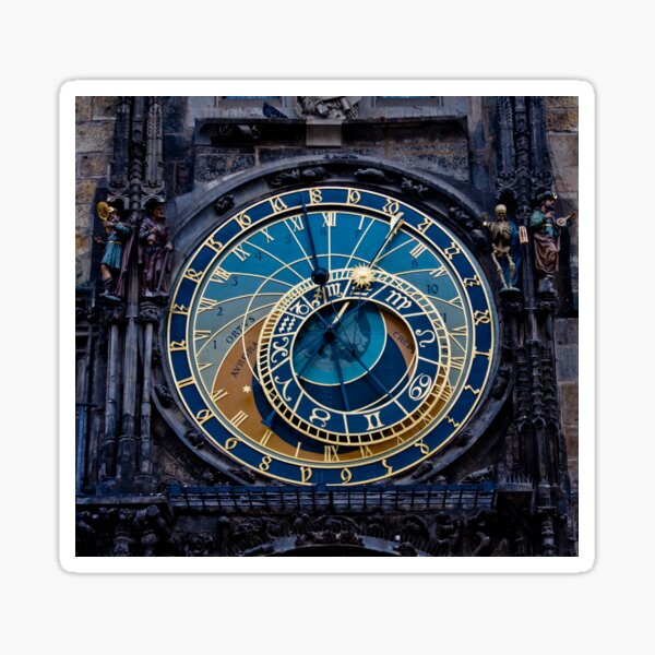 "Astronomical Clock Face" Sticker for Sale by eegibson | Redbubble