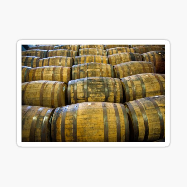 "Whisky barrels" Sticker for Sale by jaimepharr | Redbubble