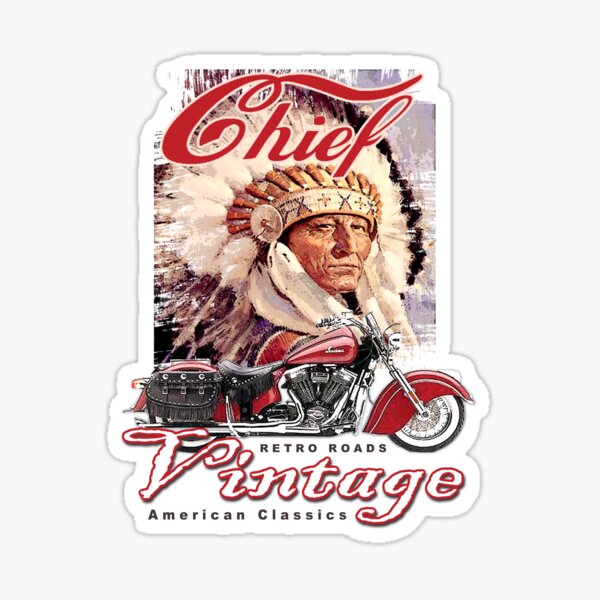 "chief vintage" Sticker for Sale by redboy | Redbubble