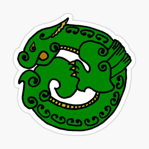 "Circular Dragon" Sticker for Sale by bluegoddess | Redbubble