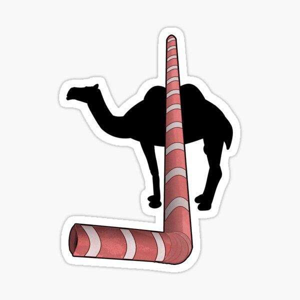 "The Straw That Broke the camel's Back" Sticker by Malkman | Redbubble