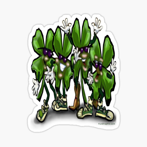 "Shamrock Gang" Sticker by kevinmiddleton | Redbubble