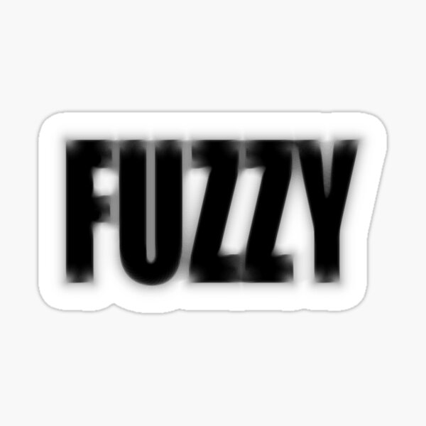"Fuzzy" Sticker by TexTs | Redbubble