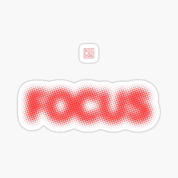 "Focus Halftone" Sticker by Rustyoldtown | Redbubble