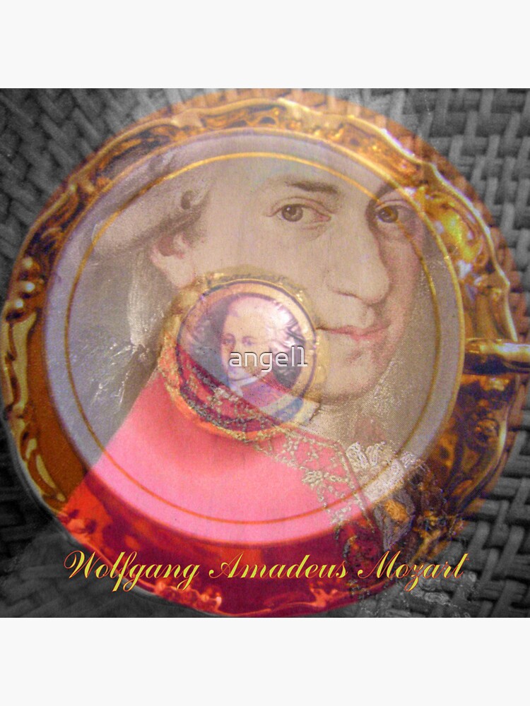 "Wolfgang Amadeus Mozart" Sticker for Sale by angel1 | Redbubble