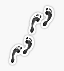 Footprints Stickers | Redbubble