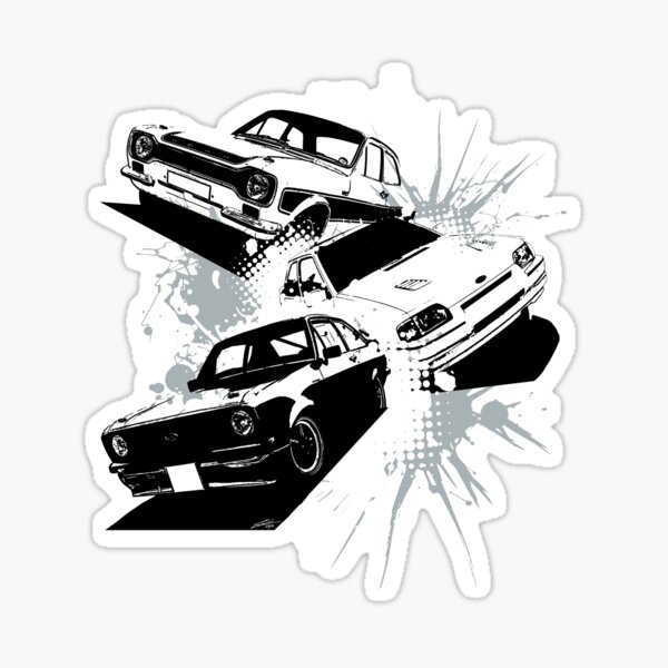 Ford Escort Mk1 Stickers | Redbubble