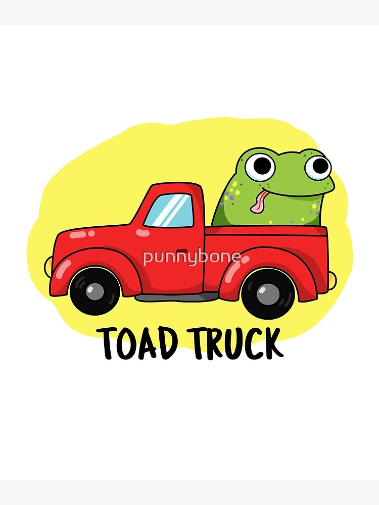 Lámina fotográfica «Toad Truck Animal Pun» de punnybone | Redbubble