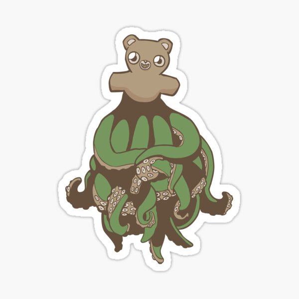 "Octobear" Sticker by damienmason | Redbubble