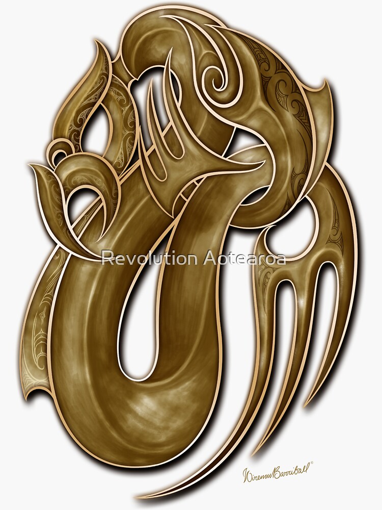 "TANGAROA - God of the Sea" Sticker for Sale by Winus | Redbubble