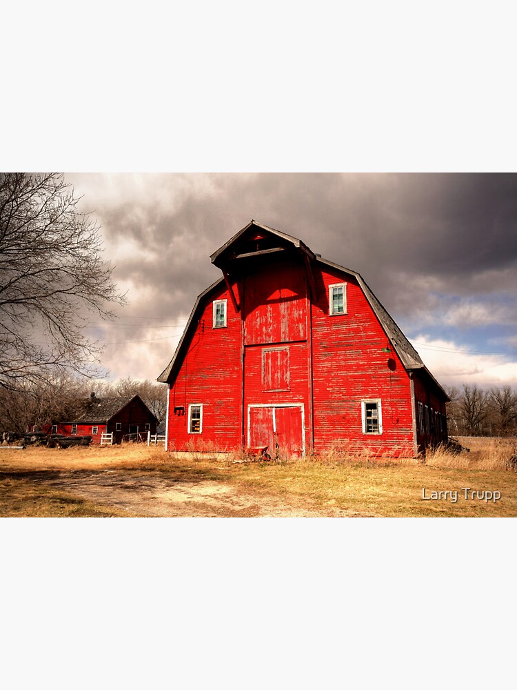 "Ye Old Red Barn" Sticker by umpa1 | Redbubble
