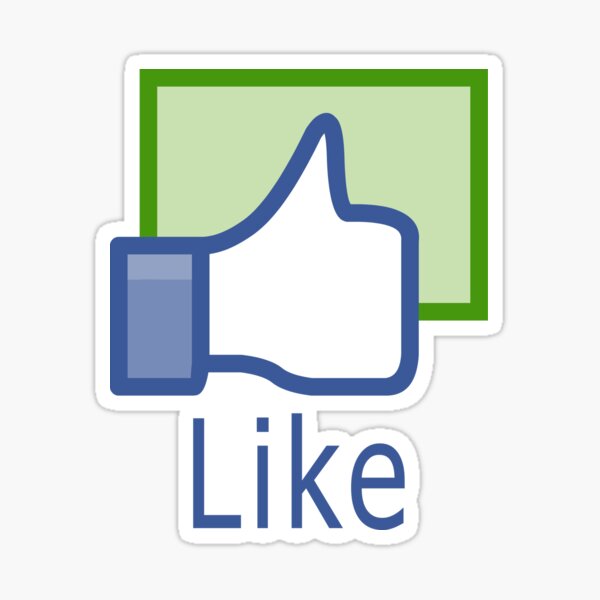 Facebook Like Icon Stickers | Redbubble