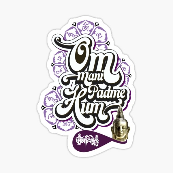 "Om Mani Padme Hum" Sticker for Sale by annaOMline | Redbubble