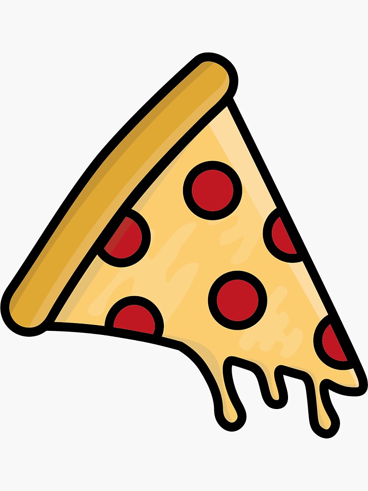 "Pizza" Sticker for Sale by christiwilbert | Redbubble
