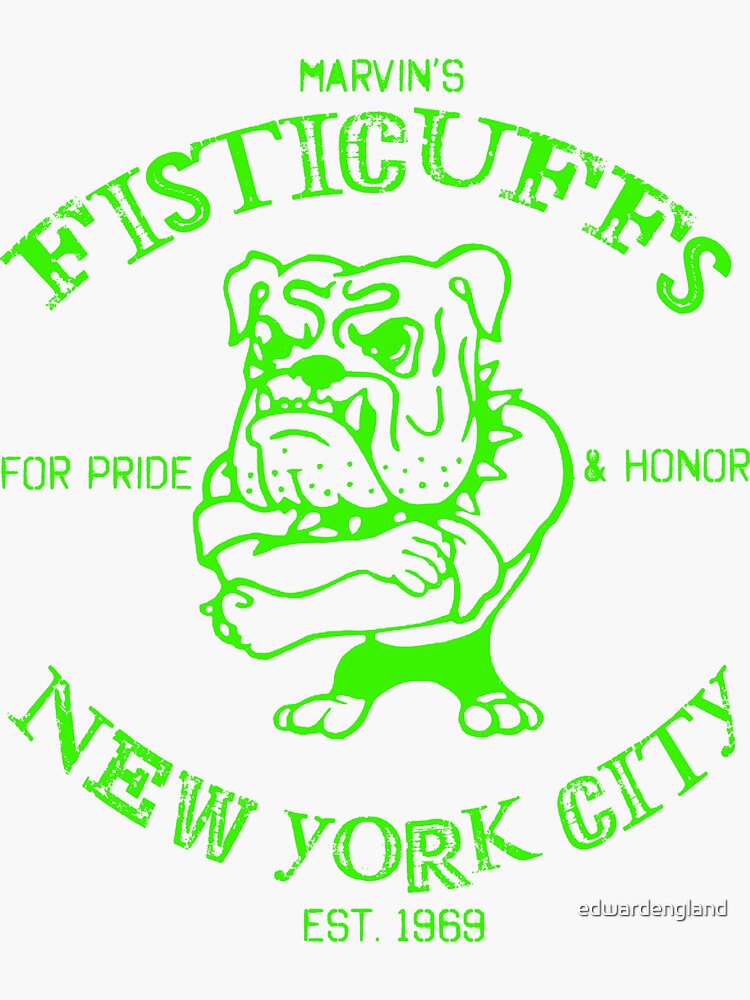 "Fisticuffs Club NYC" Sticker for Sale by edwardengland | Redbubble