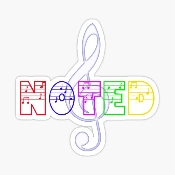Noted Stickers | Redbubble