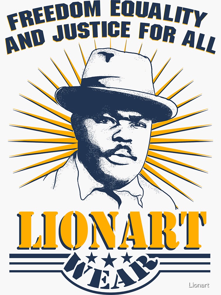 "Marcus Garvey" Sticker by Lionart | Redbubble