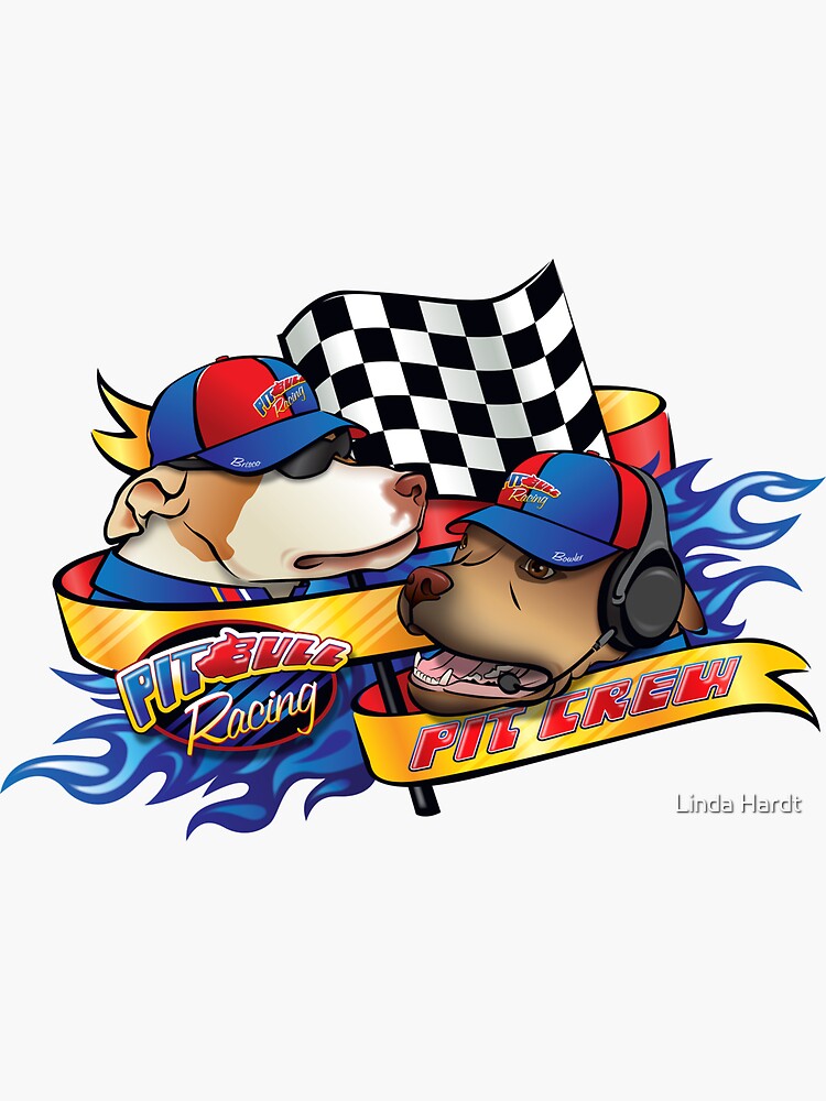 "Pit Crew" Sticker by HardtArdt | Redbubble