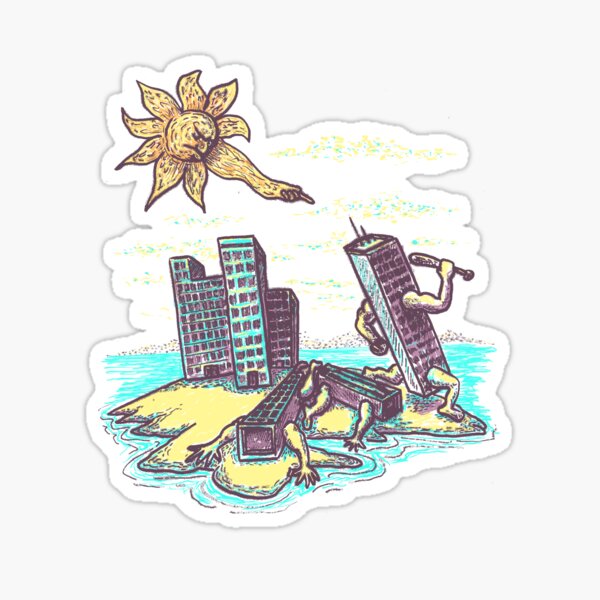 "Condemned Building" Sticker by weirdpuckett | Redbubble
