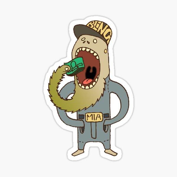 "Put your money where your mouth is!" Sticker for Sale by ABANArt ...