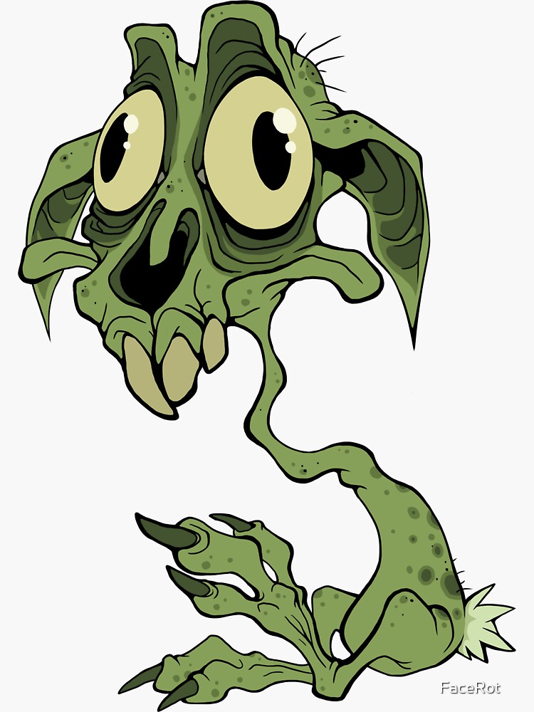 "Green Goblin Goober" Sticker for Sale by FaceRot | Redbubble
