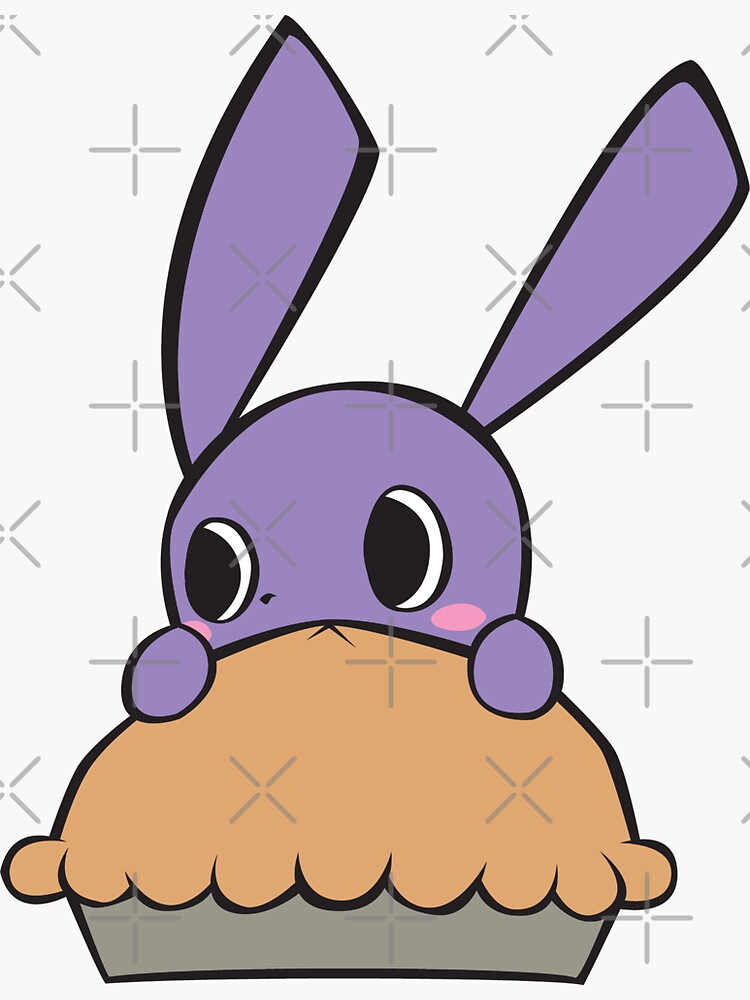 "Bunny pie" Sticker for Sale by psychonautic | Redbubble