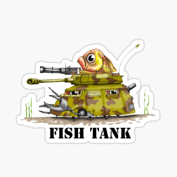 "FISH TANK" Sticker for Sale by Chris Harrendence | Redbubble