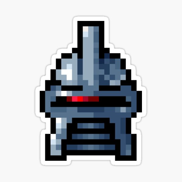 "Cylon Pixel Head" Sticker by mikiex | Redbubble