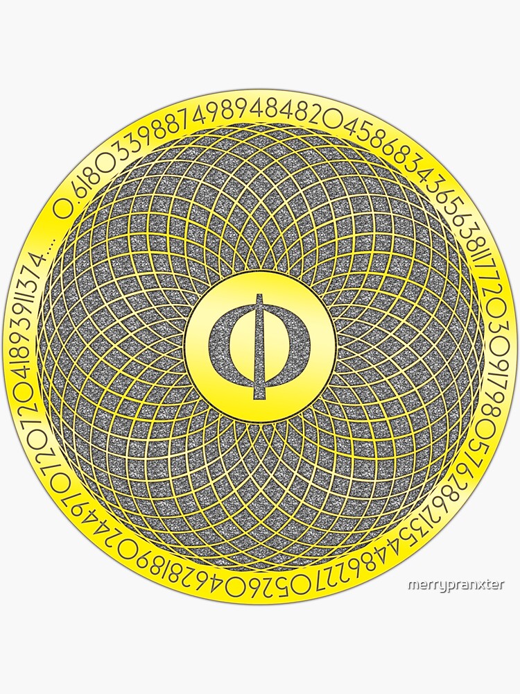 "Phi ~ The Golden Section" Sticker by merrypranxter | Redbubble