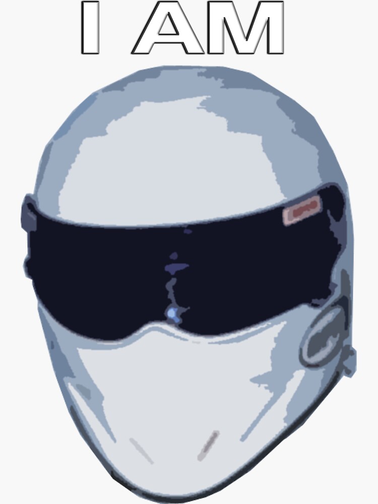 "I am the Stig" Sticker for Sale by redlineviper | Redbubble