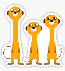 Cartoon Meerkats Stickers | Redbubble