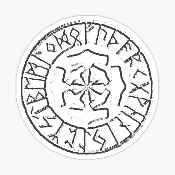 Runes Circle Stickers | Redbubble