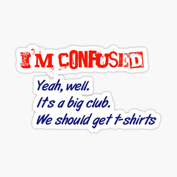 "Confused" Sticker by RoughDiamond | Redbubble