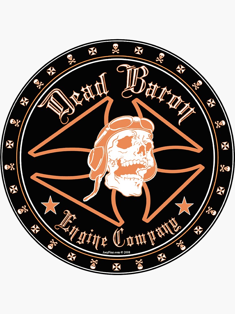 "Dead Baron Engine Co." Sticker for Sale by joeyfinz | Redbubble