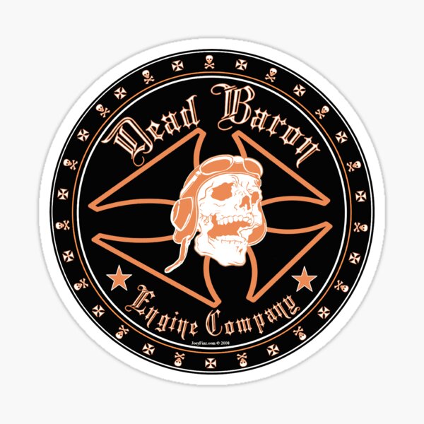 "Dead Baron Engine Co." Sticker for Sale by joeyfinz | Redbubble