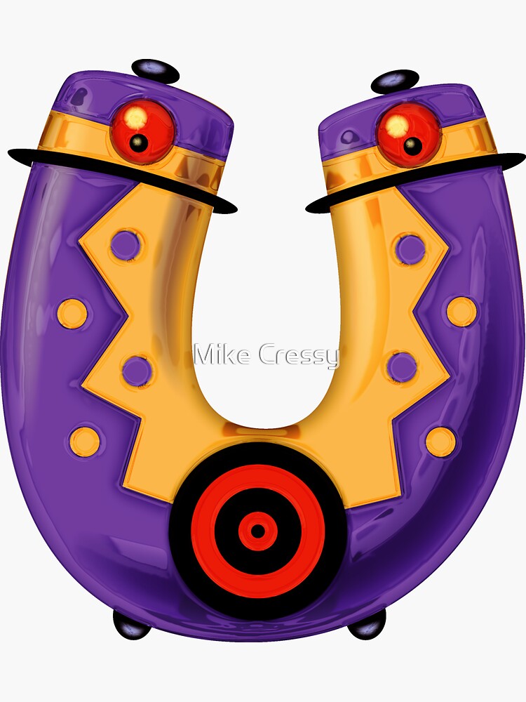 "Introducing the letter "Uti"" Sticker by mikecressy | Redbubble