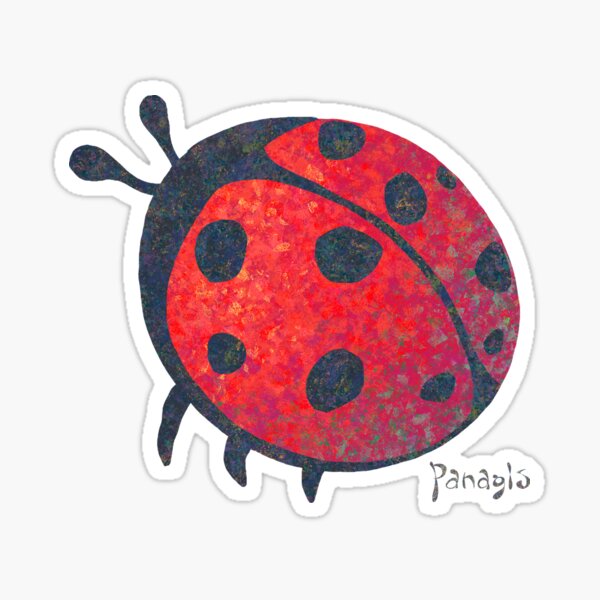 "Ladybird!" Sticker for Sale by Panagis | Redbubble