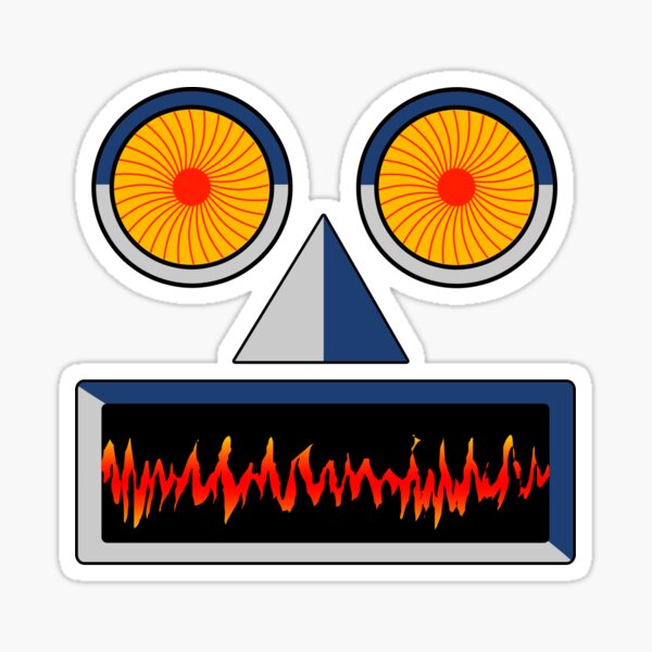 "Robot Face" Sticker by mdkgraphics | Redbubble