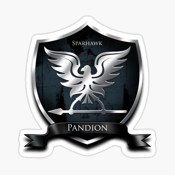 "Sparhawk -Pandion Knight." Sticker for Sale by robotrobotROBOT | Redbubble