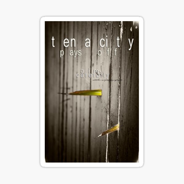 "Tenacity Pays Off © Vicki Ferrari Photography" Sticker for Sale by ...