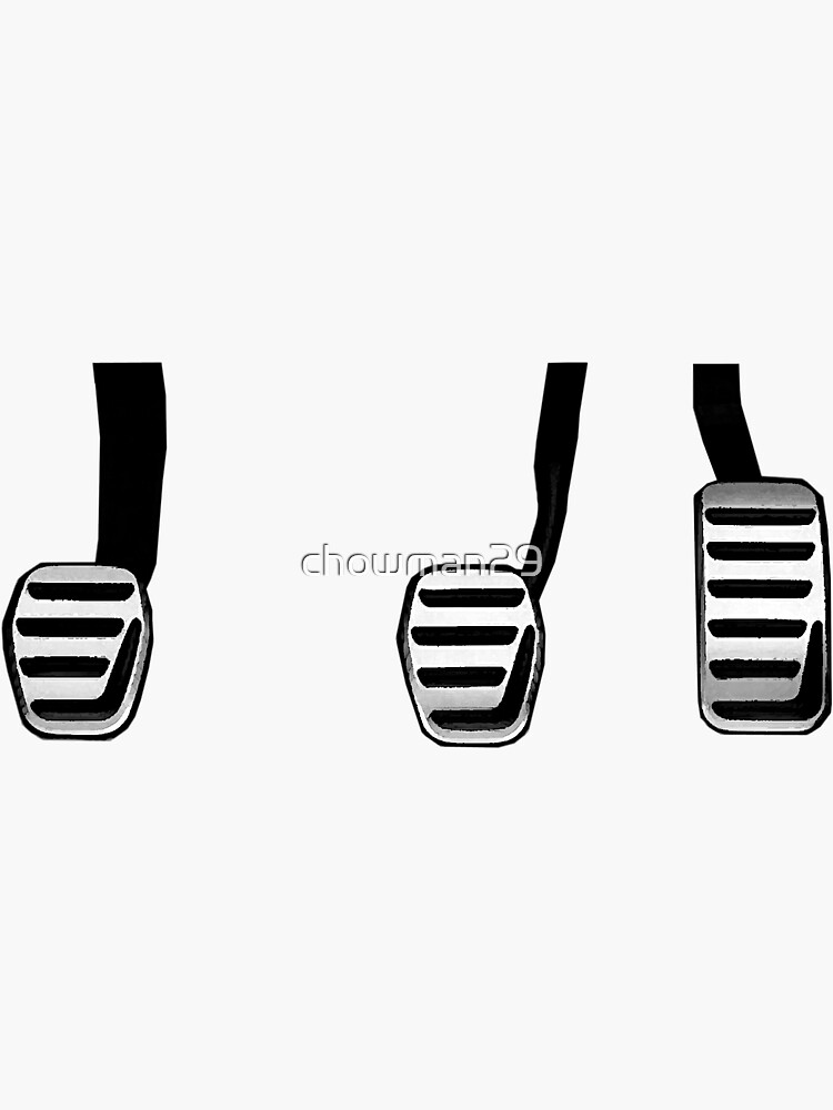 "Manual Transmission Pedals" Sticker for Sale by chowman29 | Redbubble