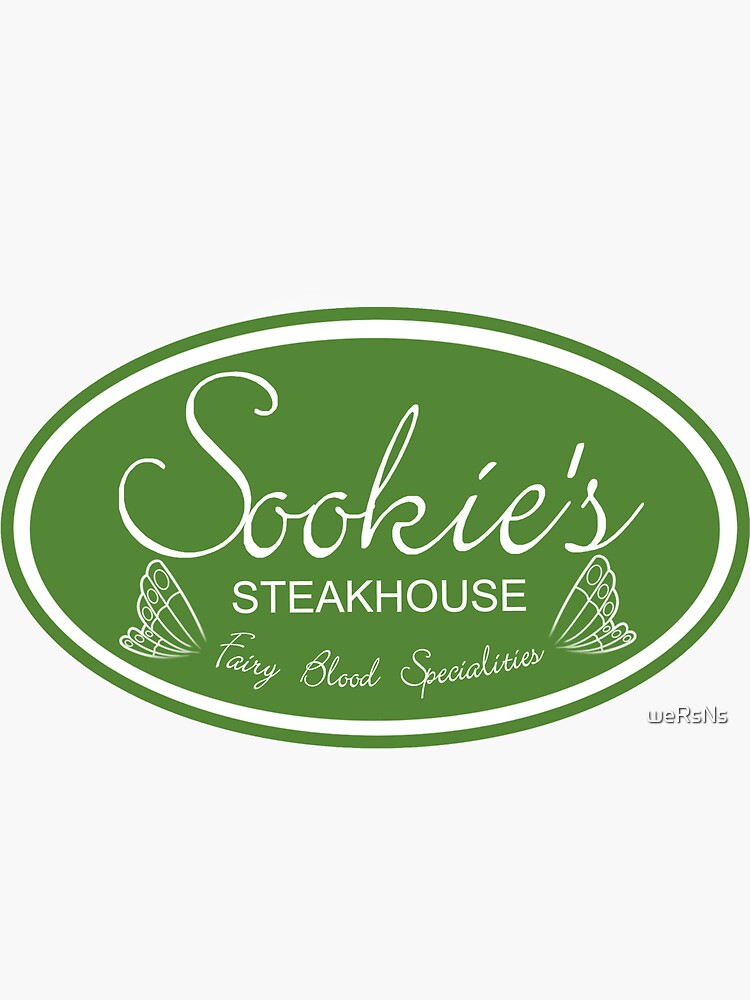 "Sookie's Steakhouse" Sticker by weRsNs | Redbubble