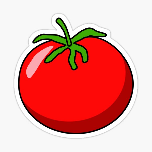 "Cartoon Tomato" Sticker for Sale by mdkgraphics | Redbubble