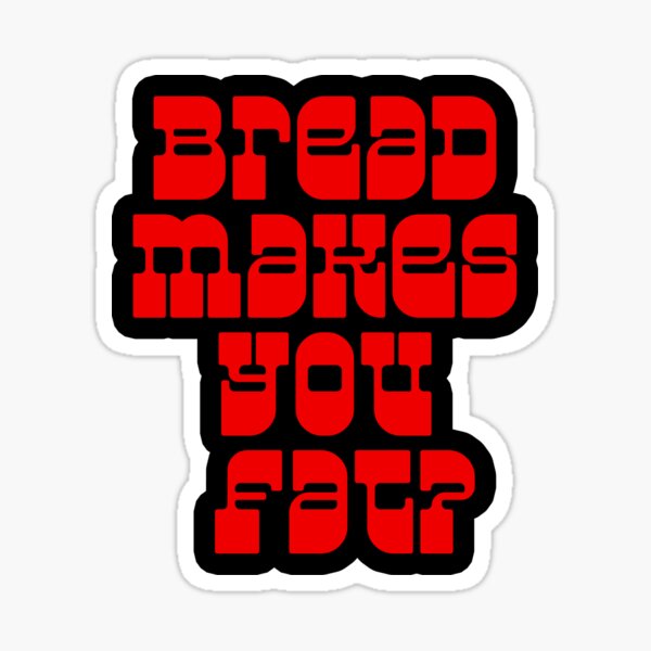 "Scott Pilgrim - Bread Makes You Fat?" Sticker for Sale by froggielevog ...