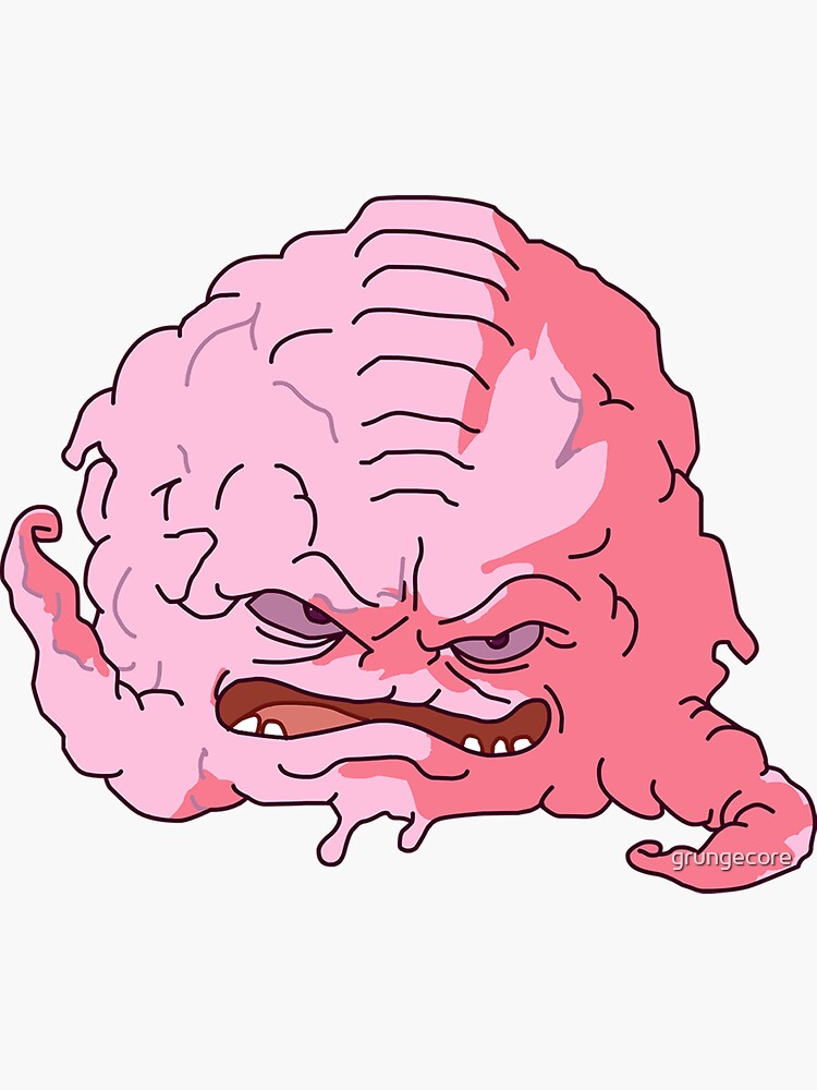 "Krang" Sticker for Sale by grungecore | Redbubble