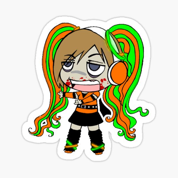 "Morbidly Cute Zombie Raver" Sticker for Sale by Kiotoko-Solo | Redbubble