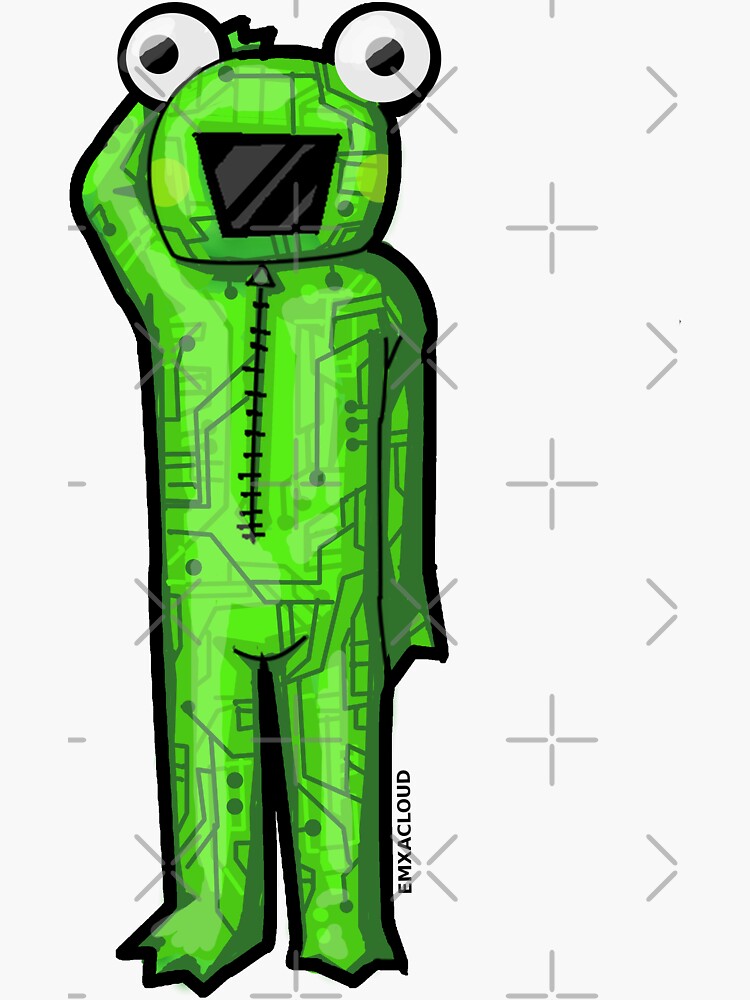 "Robotic Frog Suit" Sticker for Sale by emxacloud | Redbubble
