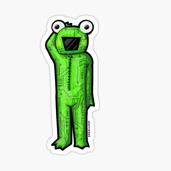 "Robotic Frog Suit" Sticker for Sale by emxacloud | Redbubble